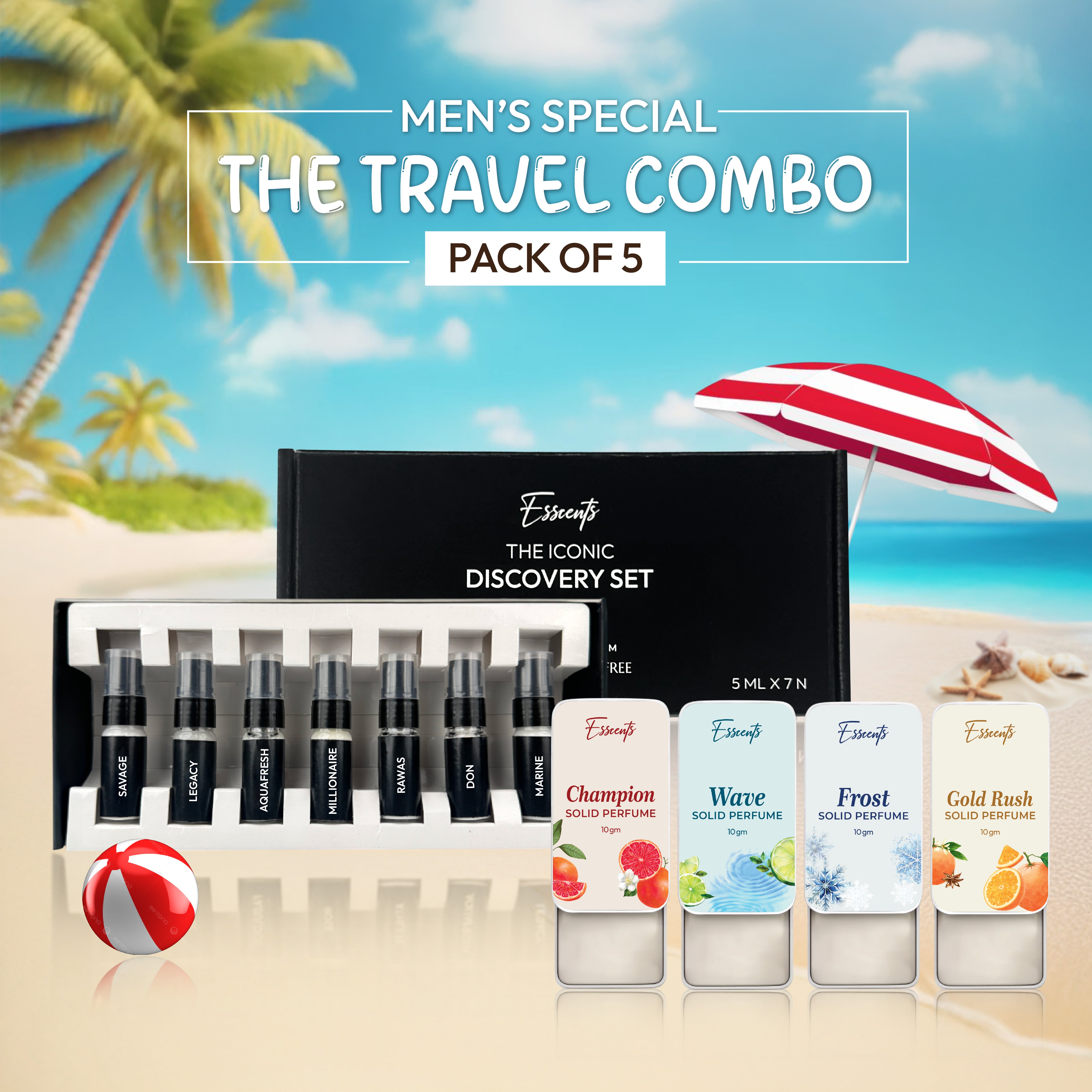 The Travel Combo (5ML 7 Testers + 4 Solid Perfumes) – Esscents - Home ...